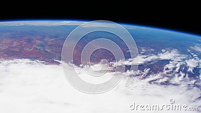 Earth from Space. Time Lapse of Over the Earth Seen from the ISS. Space ...