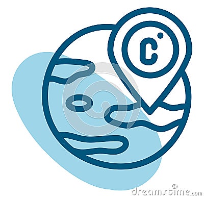 Earth Weather, Icon Cartoon Vector | CartoonDealer.com #258927539