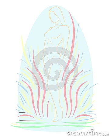 Earth Woman Vector Illustration | CartoonDealer.com #70075634