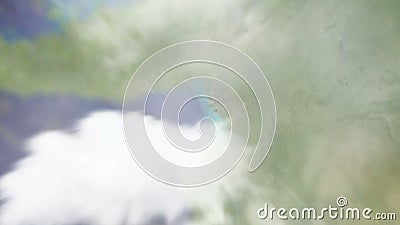 Global Sphere Planet. Realistic Earth Rotating on Black Loop. Texture ...