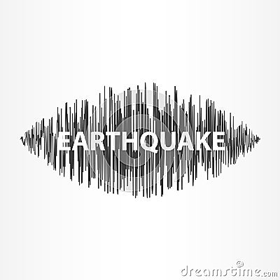 Earthquake Wave Diagram Cartoon Vector | CartoonDealer.com #102869769