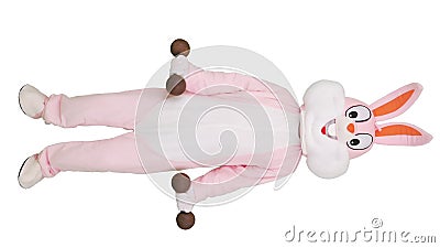 Easter Bunny or Rabbit Sportsman Athlete Bodybuilder is Lifting ...