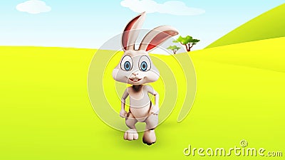 Easter Bunny run stock video. Video of alpha, observing - 36203320