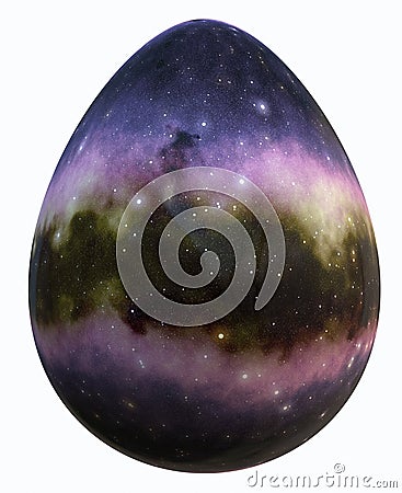Easter Egg Milky Way Galaxy Textured Stock Photo | CartoonDealer.com ...