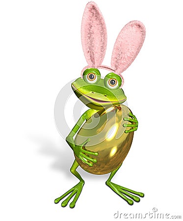 Easter Frog Stock Illustration - Image: 38802032