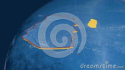 Easter Tectonic Plate. Satellite Imagery Stock Footage - Video of fire ...