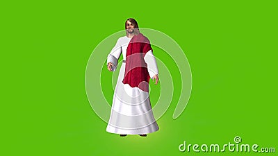 Jesus Christ Resurrection Animation Isolated on Chroma Key Green Screen ...