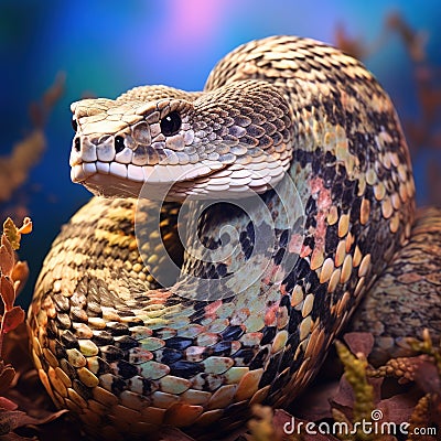 Eastern Diamondback Rattlesnake Stock Illustration | CartoonDealer.com ...