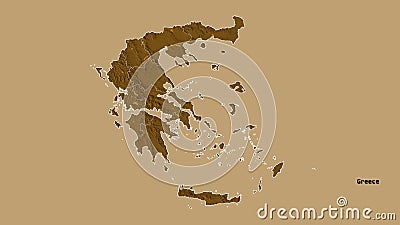 Eastern Macedonia and Thrace Location. Greece. Administrative Map Stock ...