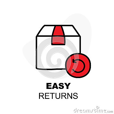 Easy Returns Icon, Simple Returns Symbol, Hassle-free Returns Emblem ...