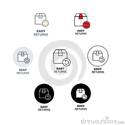 Easy Returns Icon, Simple Returns Symbol, Hassle-free Returns Emblem ...