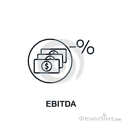 Ebitda Icon. Monochrome Simple Policy Icon For Templates, Web Design ...