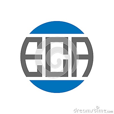 ECA Letter Logo Design On White Background. ECA Creative Initials ...