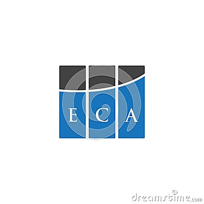ECA Letter Logo Design On WHITE Background. ECA Creative Initials ...