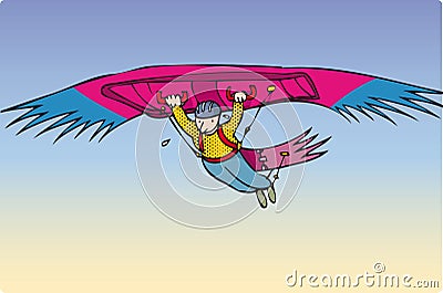 Eccentric Glider Vector Illustration | CartoonDealer.com #56119296