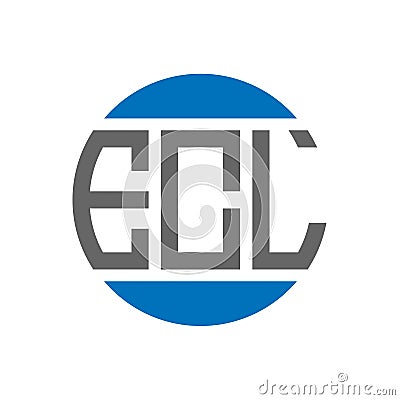 ECL Letter Logo Design On White Background. ECL Creative Initials ...
