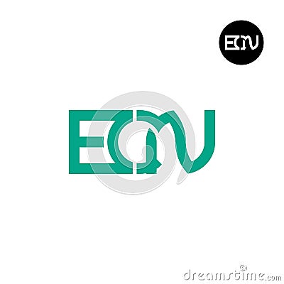 ECN Logo Letter Monogram Design Cartoon Vector | CartoonDealer.com ...