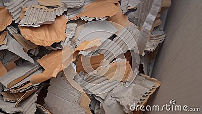 Cardboard Boxes with Crumpled Paper Inside for Packaging Goods from ...