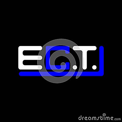 ECT Letter Logo Creative Design With Vector Graphic, ECT ...