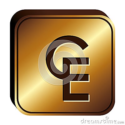 ECU Currency Symbol Icon Stock Illustration | CartoonDealer.com #86174023