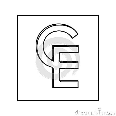 ECU Currency Symbol Icon Stock Illustration | CartoonDealer.com #86174692