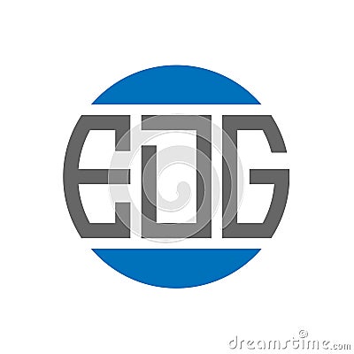 EDG Letter Logo Design On White Background. EDG Creative Initials ...