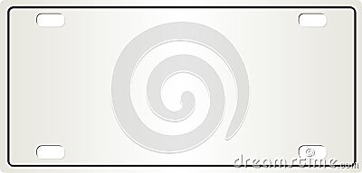 Editable License Plate Vector Illustration | CartoonDealer.com #10876616