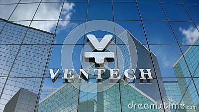 Editorial, Ventech Logo on Glass Building. Stock Footage - Video of ...