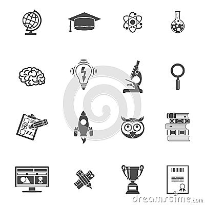 Education Icon Set Stock Vector - Image: 50729813