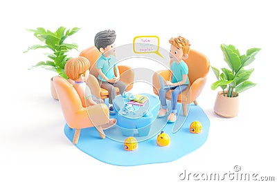 An Educator Teaching Children About The Importance Of Facial ...