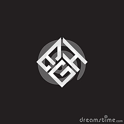 EFH Letter Logo Design On Black Background. EFH Creative Initials ...