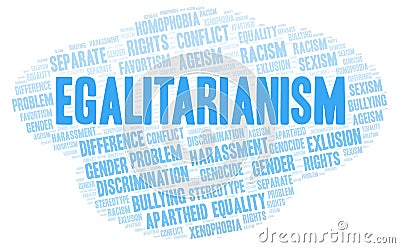 Egalitarianism - Type Of Discrimination - Word Cloud Stock Photography ...