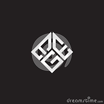 EGE Letter Logo Design On Black Background. EGE Creative Initials ...