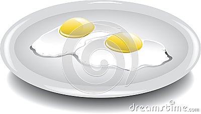 Eggs Over Easy Stock Vector - Image: 40563275