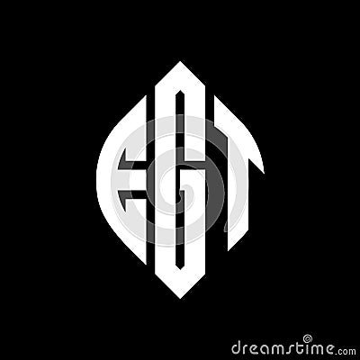 EGT Circle Letter Logo Design With Circle And Ellipse Shape. EGT ...
