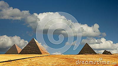 Egypt Panorama Pyramid with High Resolution Cairo Stock Video - Video ...
