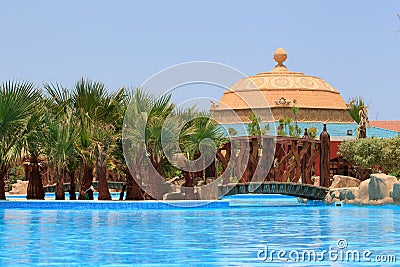 Egyptian Resort Swimming Pool Stock Photography | CartoonDealer.com ...