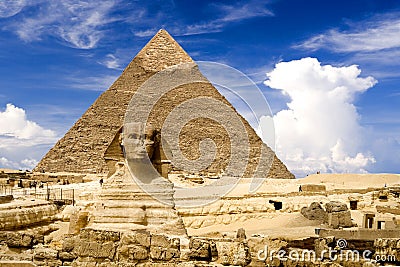 Sphinx, Pyramid and Egyptian M Stock Photo - Image of film, egyptian ...