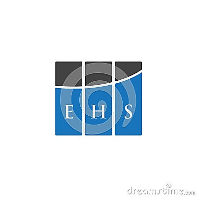EHS Letter Logo Design On WHITE Background. EHS Creative Initials ...