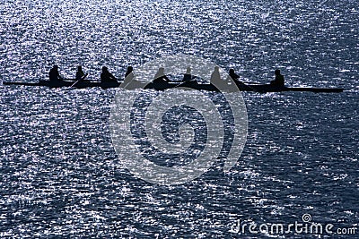 Eight Man Rowing Shell Stock Photography - Image: 2578162