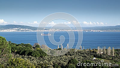 El Estrecho De Los Dardanelos Foto de archivo - Imagen: 40609250