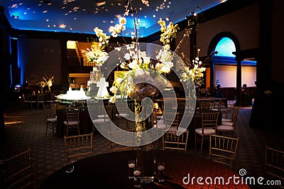 Elaborate Table Setting At A Wedding Reception Stock Photo - Image: 5498120