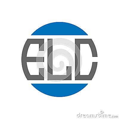 ELC Letter Logo Design On White Background. ELC Creative Initials ...