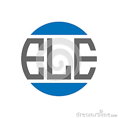 ELE Letter Logo Design On White Background. ELE Creative Initials ...