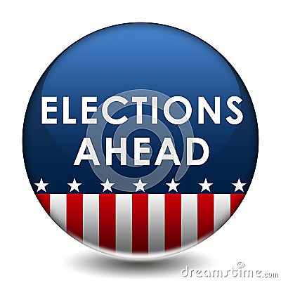 Election Ahead - Vote Badge Royalty-Free Stock Photo | CartoonDealer ...