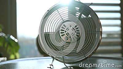 Electric air fan. stock video. Video of condition, close - 236274771