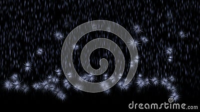 Electric Balls. Rain of Objects that Fall and Bounce Off the Ground ...