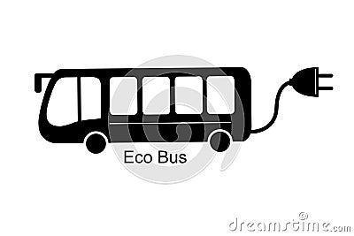 Electric Bus Sign Cartoon Vector | CartoonDealer.com #167484459