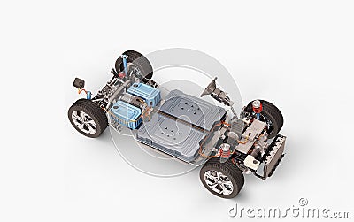 Electric Car System, Under Carriage Chassis Stock Photo | CartoonDealer ...