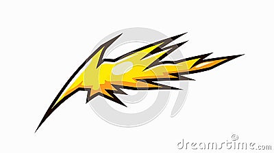 Electric Current Warning Vector Pictogram Drawing | CartoonDealer.com ...